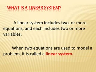 Linear Equations | PPTX