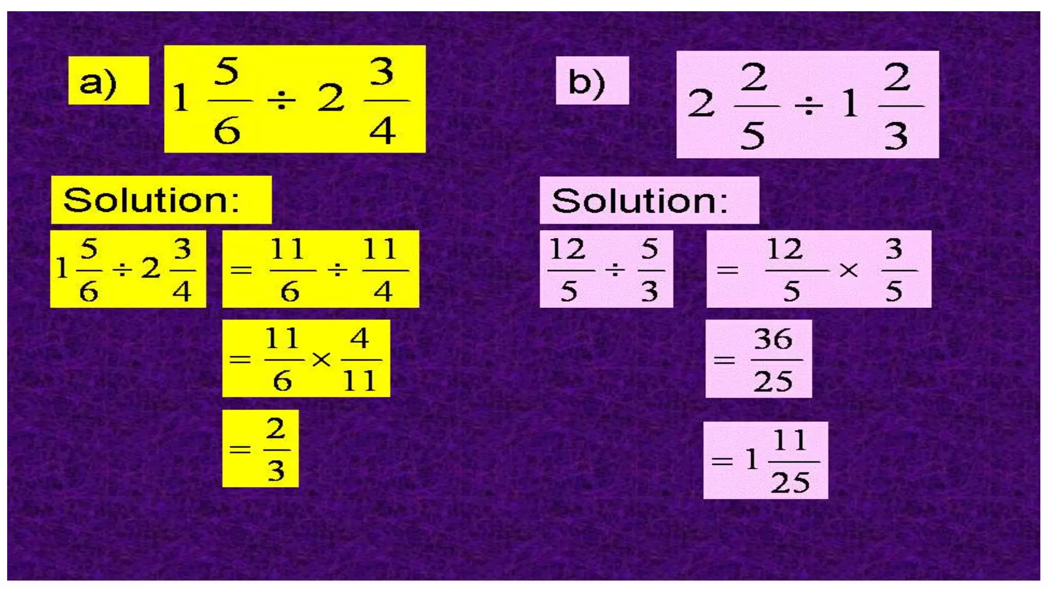 Contoh Proses Bahagi Pecahan | PPTX