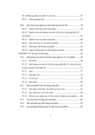 Luận văn thạc sĩ công nghệ thực phẩm. | PDF