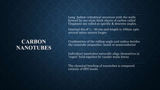 Cnt ppt by bhargav | PPTX | Chemistry | Science