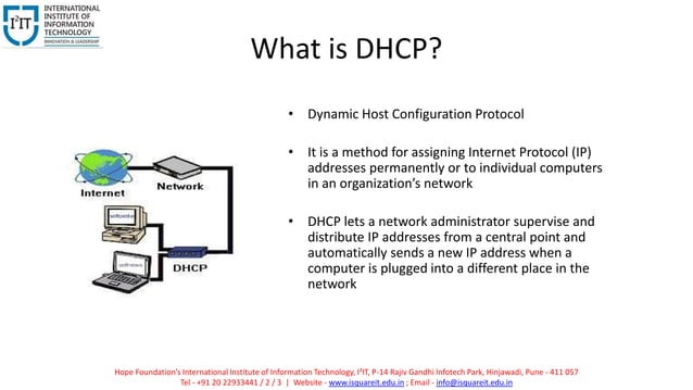 Computer Network Technology | Dynamic Host Configuration Protocol | PPT
