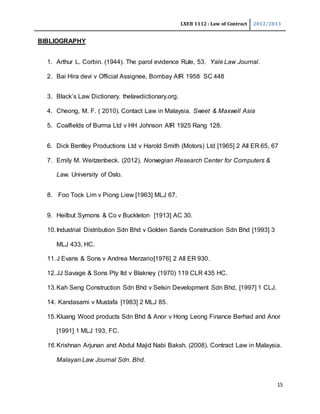 parol evidence rule and collateral contract | DOCX