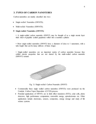 Carbon nanotubes properties and applications | DOCX