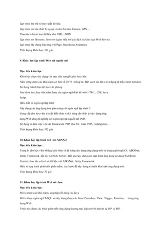 Cntt chứng chỉ ic3 - chuẩn chức danh nghề nghiệp | DOCX