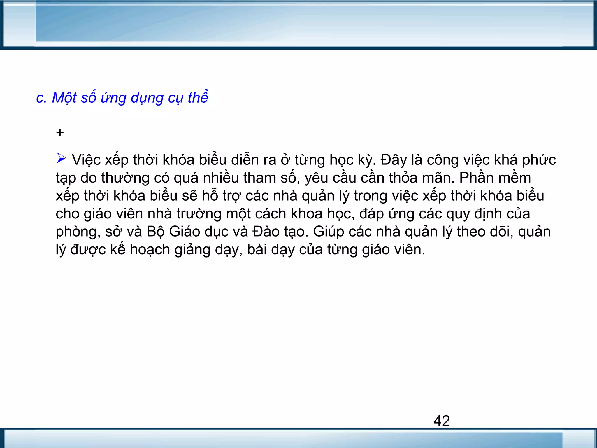 ứng dụng CNTT và truyền thông trong quản lý trường THCS | PPT