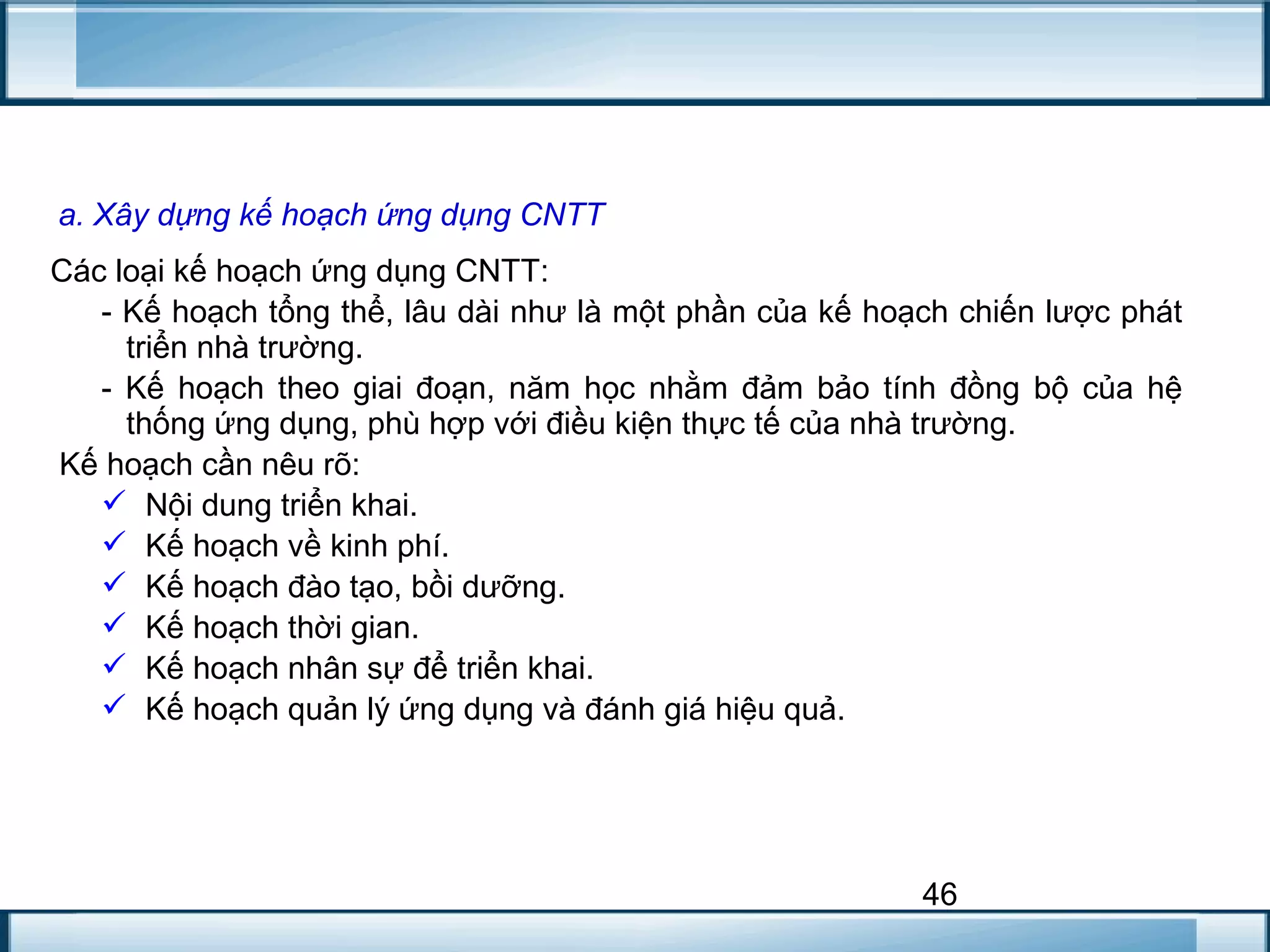 ứng dụng CNTT và truyền thông trong quản lý trường THCS | PPT