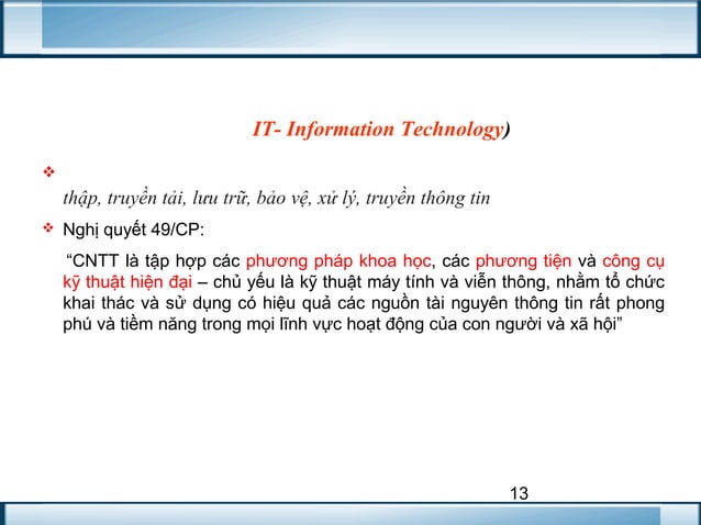 ứng dụng CNTT và truyền thông trong quản lý trường THCS | PPT