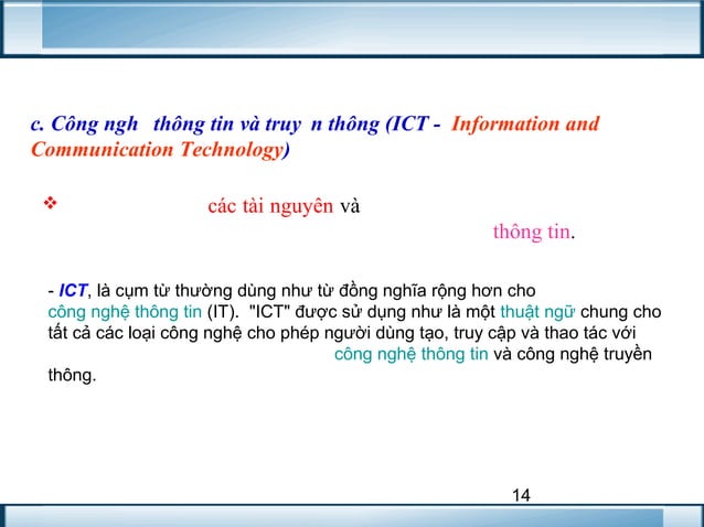 ứng dụng CNTT và truyền thông trong quản lý trường THCS | PPT