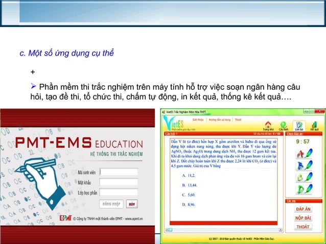 ứng dụng CNTT và truyền thông trong quản lý trường THCS | PPT