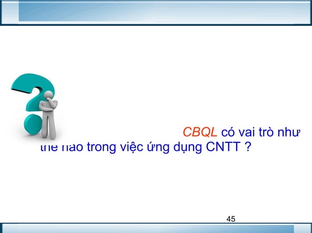 ứng dụng CNTT và truyền thông trong quản lý trường THCS | PPT
