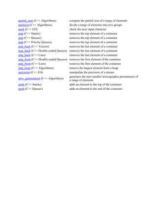[Cntt] all c++ functions | PDF