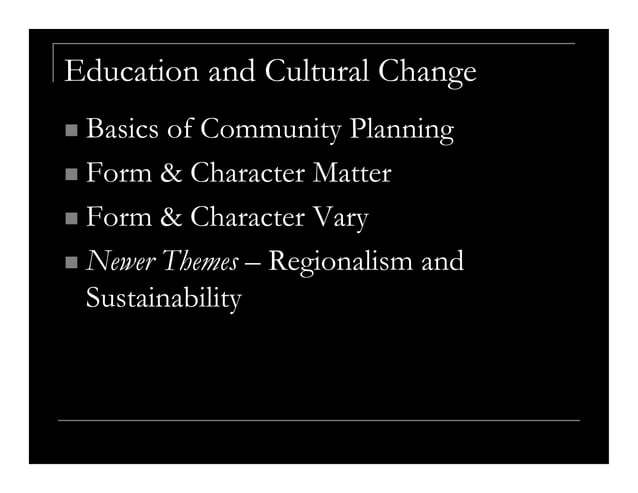 Building Support For Form Based Plans - Carlat CNU 17 | PPT