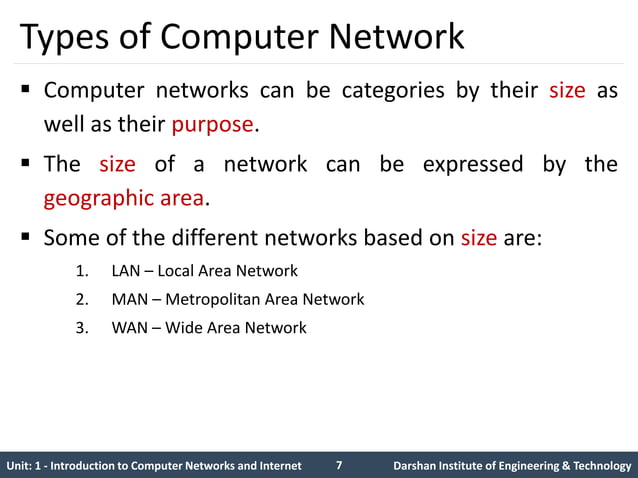 Computer Networks | Unit-1 | GTU | 4th Semester | PPTX | Internet ...