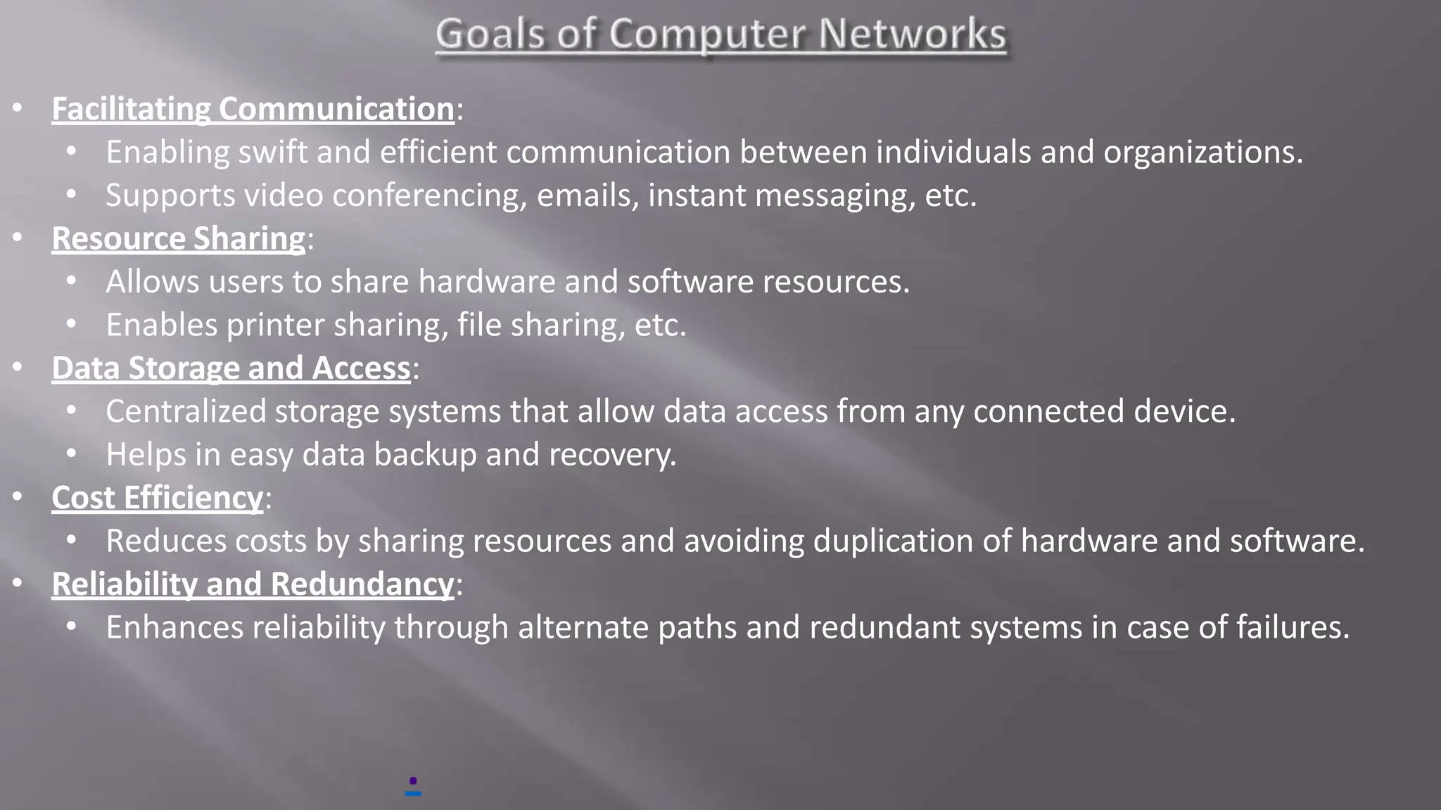 computer network and technology basic description | PPT
