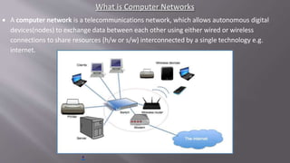 computer network and technology basic description | PPT