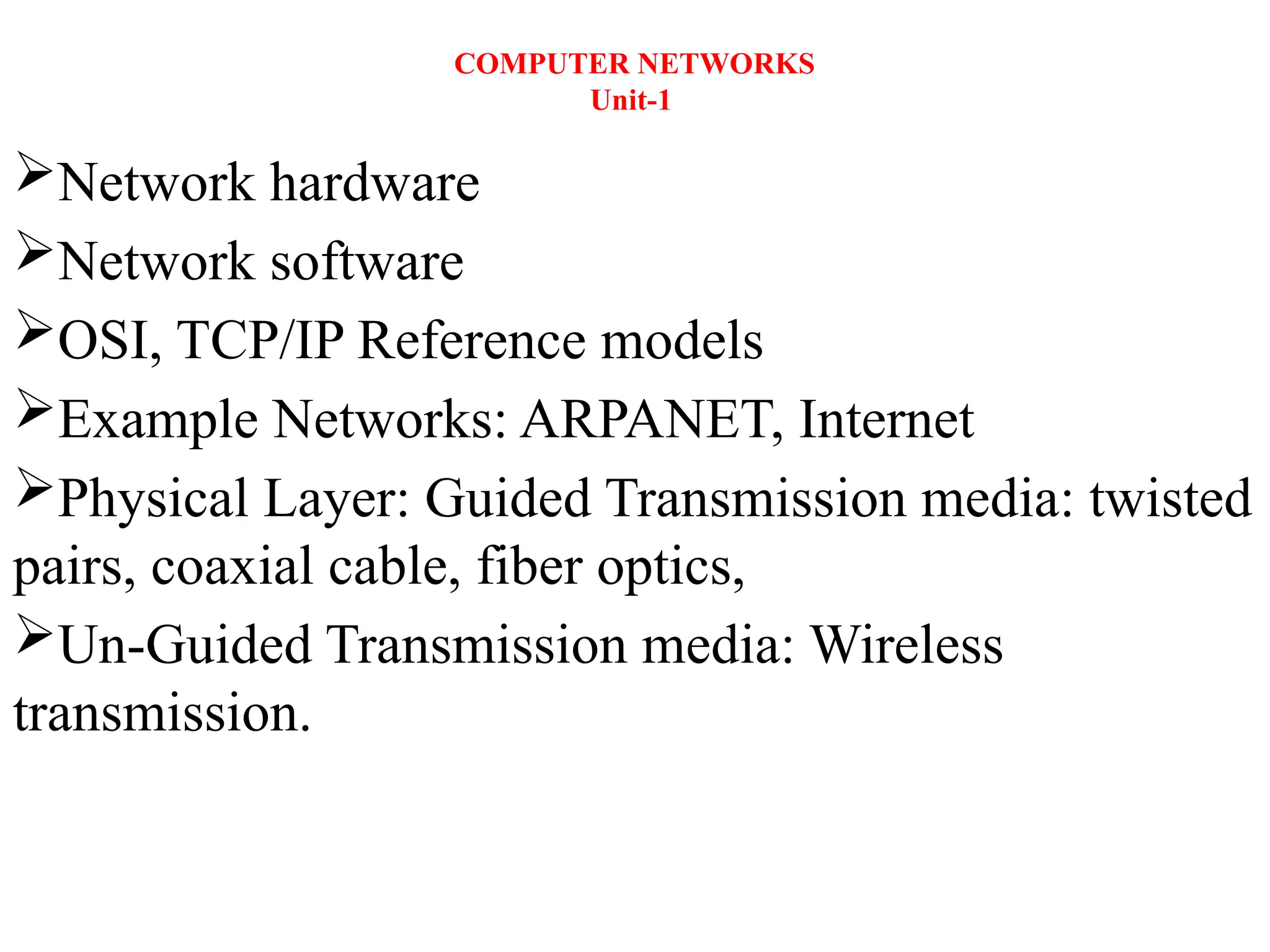 R22 regulat Computer Networks UNIT 1.ppt