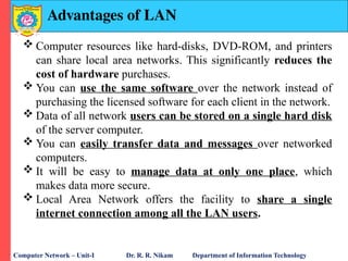 UNIT 1 INTRODUCTION TO COMPUTER NETWORK Network Architectures | PPTX