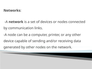 CN unit 1- part 1- Computer networks introduction | PPT