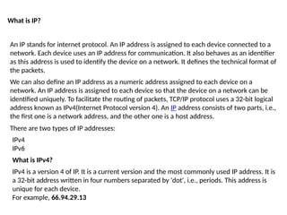 CN Unit 4.pptx related to ip network klk;k;hgkjkgkdk | PPTX
