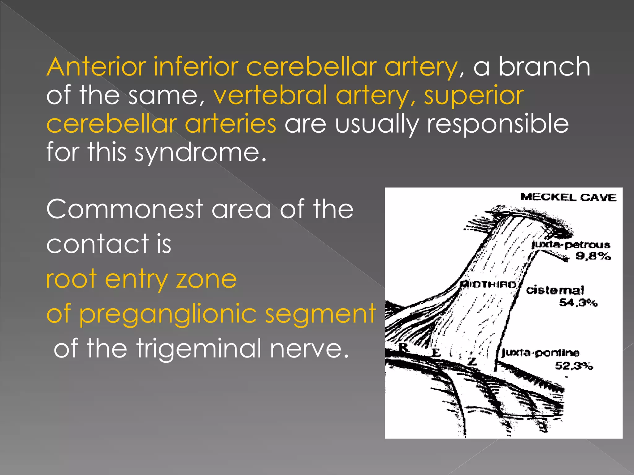 Imaging in Neurovascular conflicts [Neurovascular compression syndrome ...