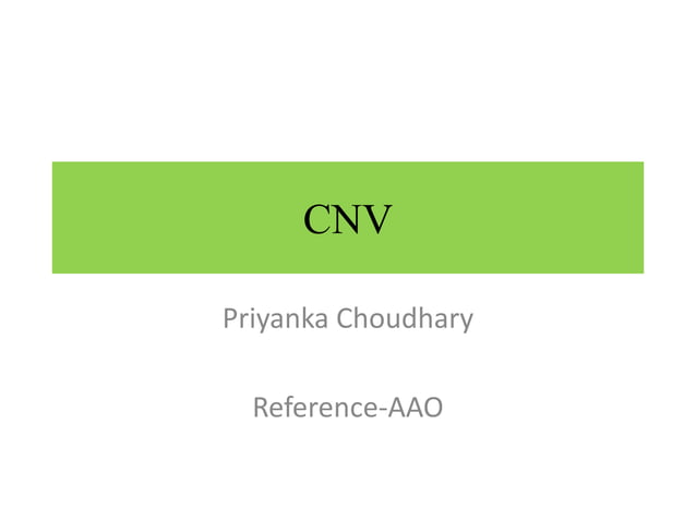Cnv | PPT