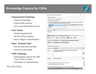 Comprehensive Clinical Workflows for Copy Number Variants in VarSeq | PDF