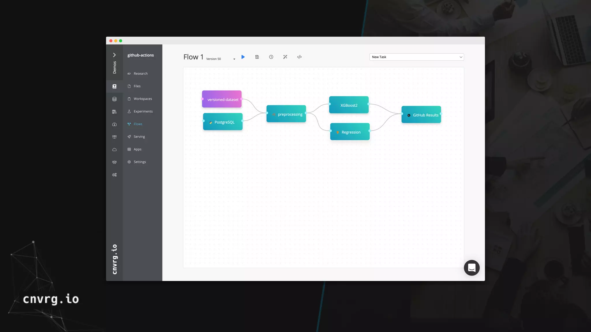 Training Machine Learning models directly from GitHub with cnvrg.io MLOps | PPT