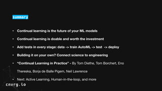 Cnvrg webinar continual learning | PPT
