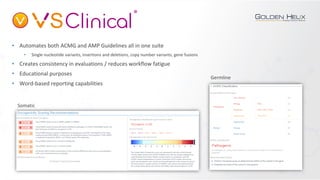 Clinical Validation of Copy Number Variants Using the AMP Guidelines | PPT