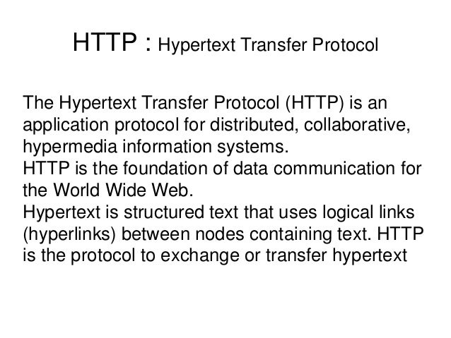 An Introduction to HTTP