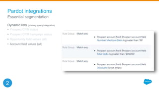 Pardot Hands-On Training: Getting More Out of Your Salesforce Pardot Integration with Closed ...