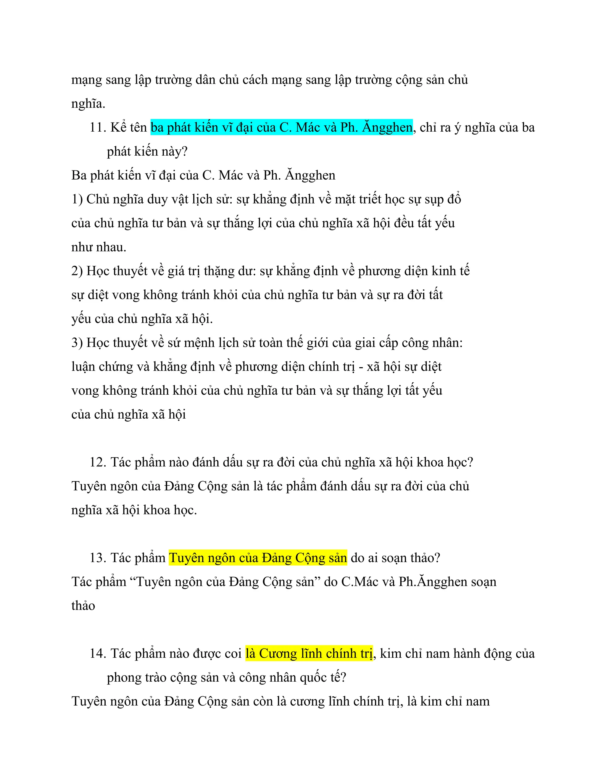 chu nghia xa hoi khoa hoc chuong 1 c. chuong nhap mon | PDF