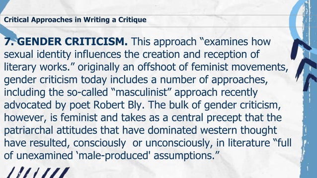 EAPP Critical Approaches in Writing a Critique.pptx | Poetry | Books ...