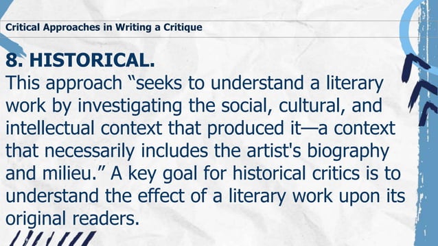 EAPP Critical Approaches in Writing a Critique.pptx | Poetry | Books ...