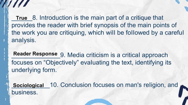 EAPP Critical Approaches in Writing a Critique.pptx | Poetry | Books ...