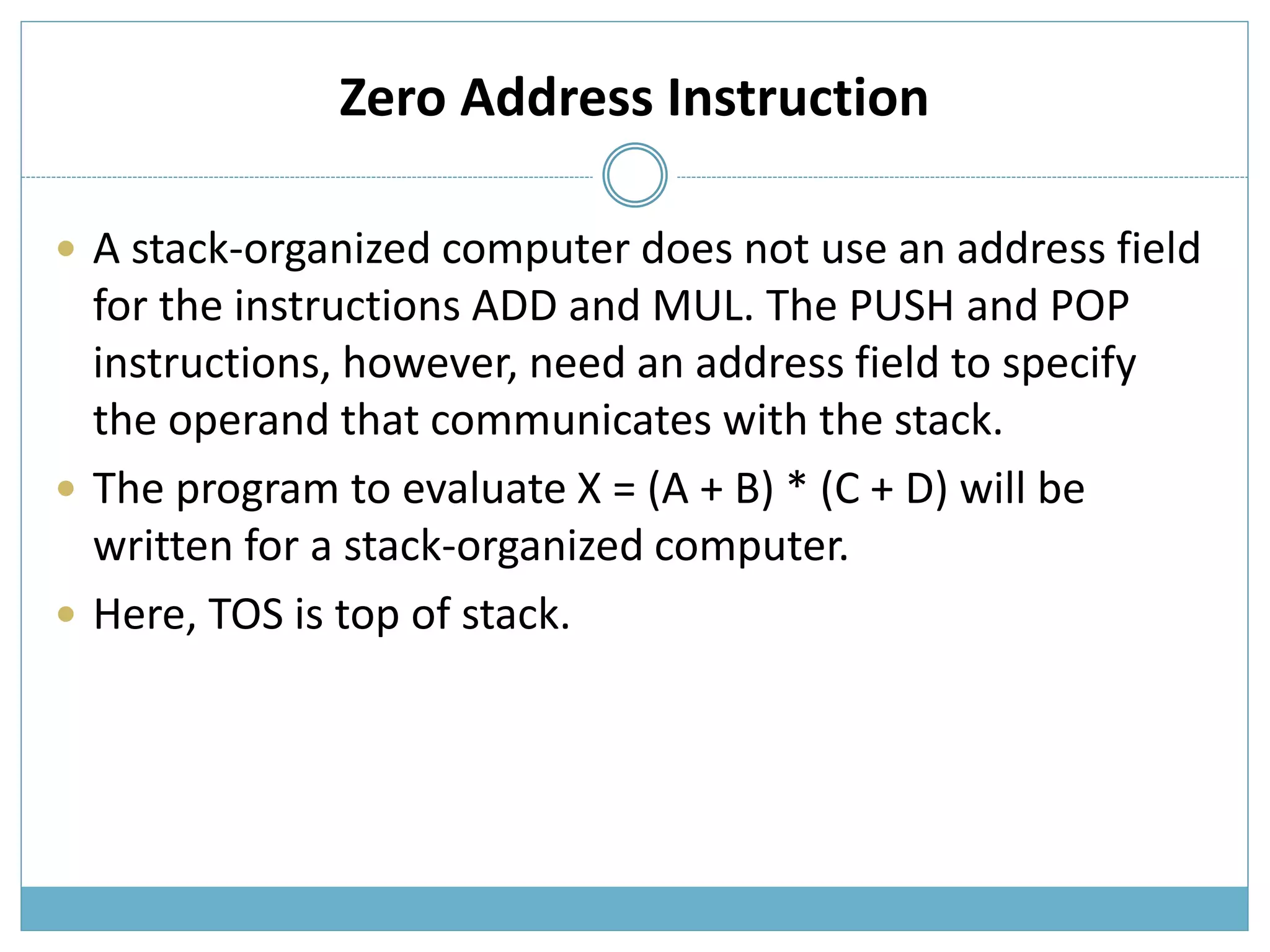 Types of Instruction Format | PPTX
