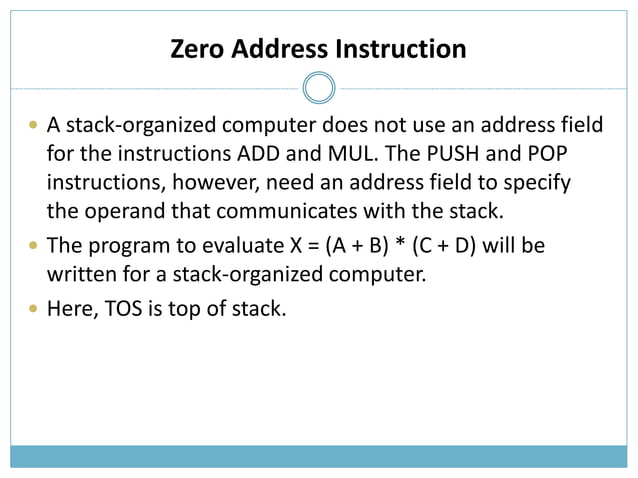 Types of Instruction Format | PPTX