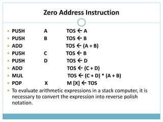 Types of Instruction Format | PPTX