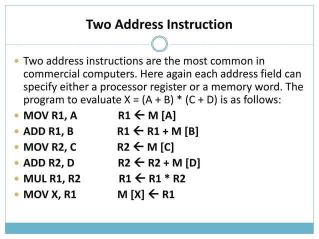 Types of Instruction Format | PPTX