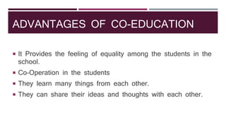Co- education | PPTX