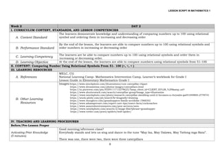 CO-2024-LS-G1-NMP_Quarter1 week 2 lesson | PDF