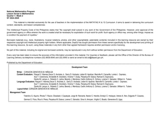CO-2024-LS-G1-NMP_Quarter1 week 2 lesson | PDF