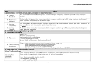 CO-2024-LS-G1-NMP_Quarter1 week 2 lesson | PDF