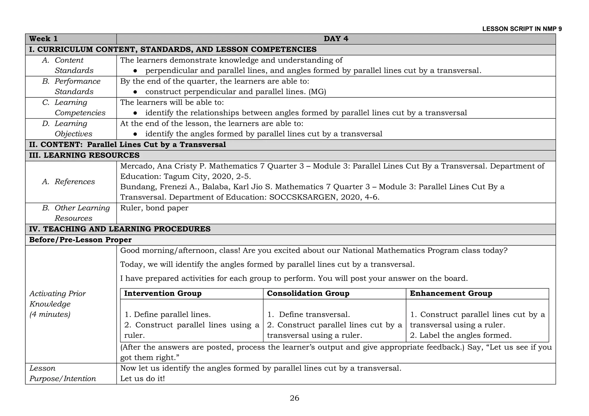 CO-2024-LS-G9-NMP_Q1_W1.pdf NATIONAL MATHEMATICS PROGRAM | PDF
