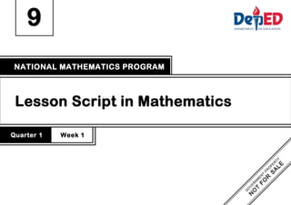 CO-2024-LS-G9-NMP_Q1_W1.pdf NATIONAL MATHEMATICS PROGRAM | PDF