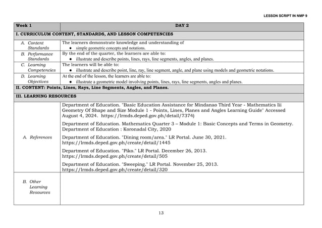 CO-2024-LS-G9-NMP_Q1_W1.pdf NATIONAL MATHEMATICS PROGRAM | PDF