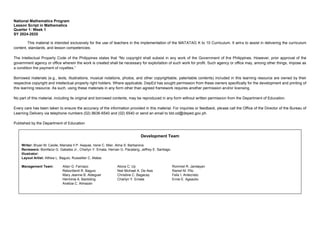 CO-2024-LS-G9-NMP_Q1_W1.pdf NATIONAL MATHEMATICS PROGRAM | PDF