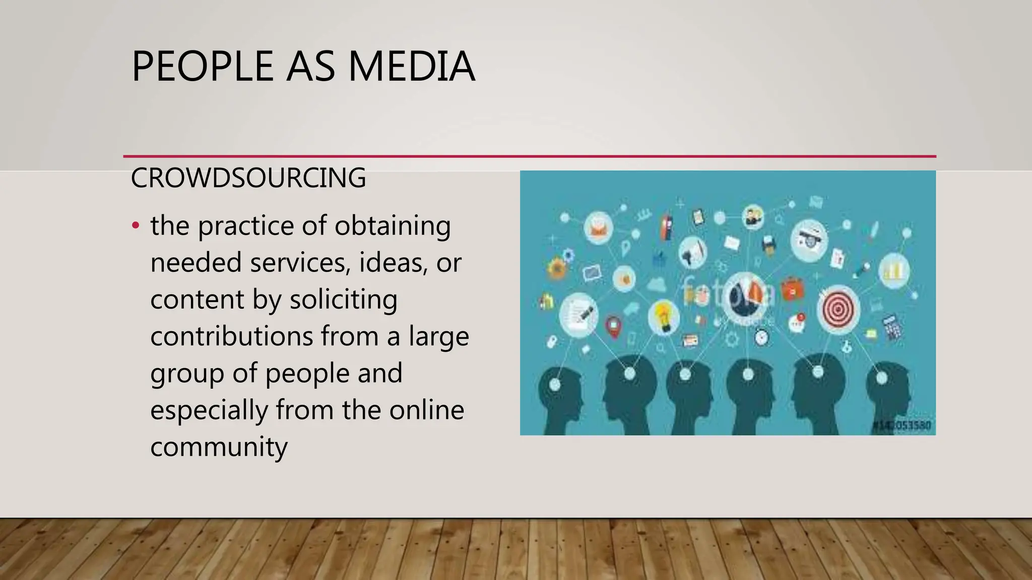 people as media versus people in media. This topic will help the ...