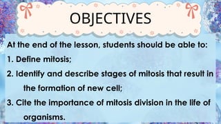 Second quarter Mitosis lesson.................................... | PPTX