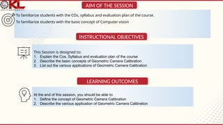 Geometric Camera Calibration Models imag | PPTX